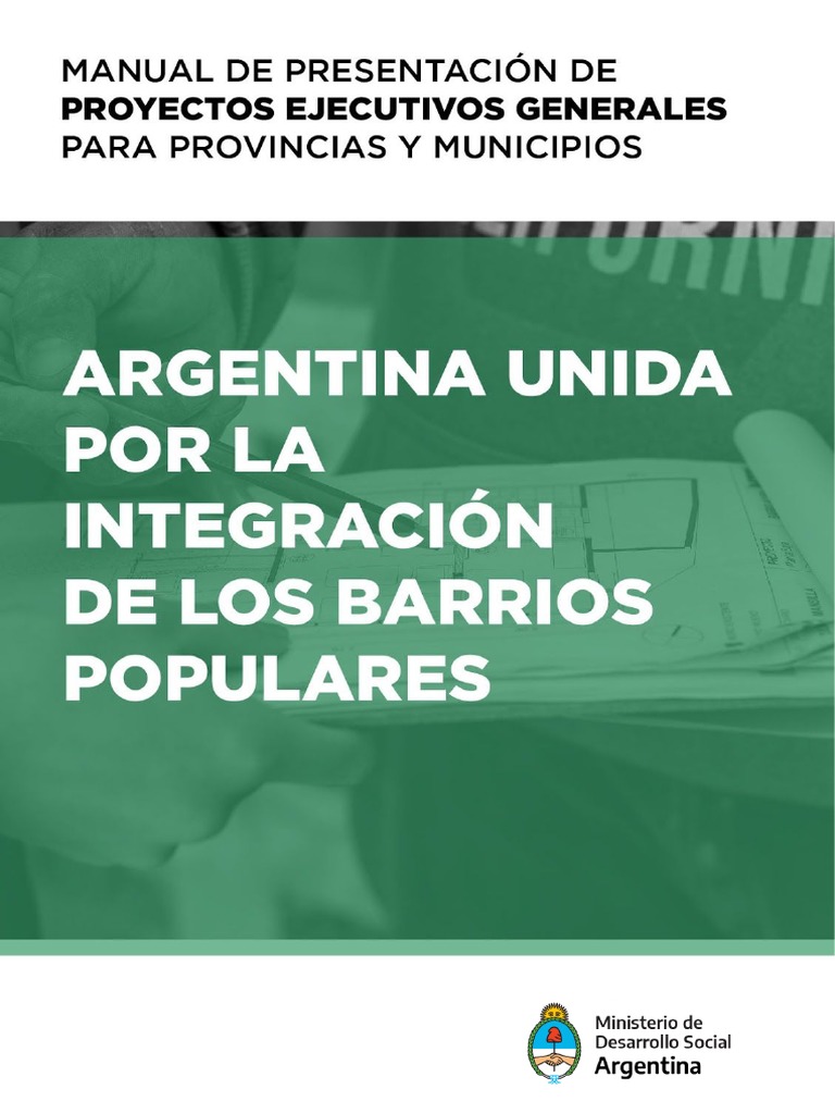 MDS - Manual de Proyectos PEG - Provincias y Municipios | PDF | Entorno natural | Alcantarillado