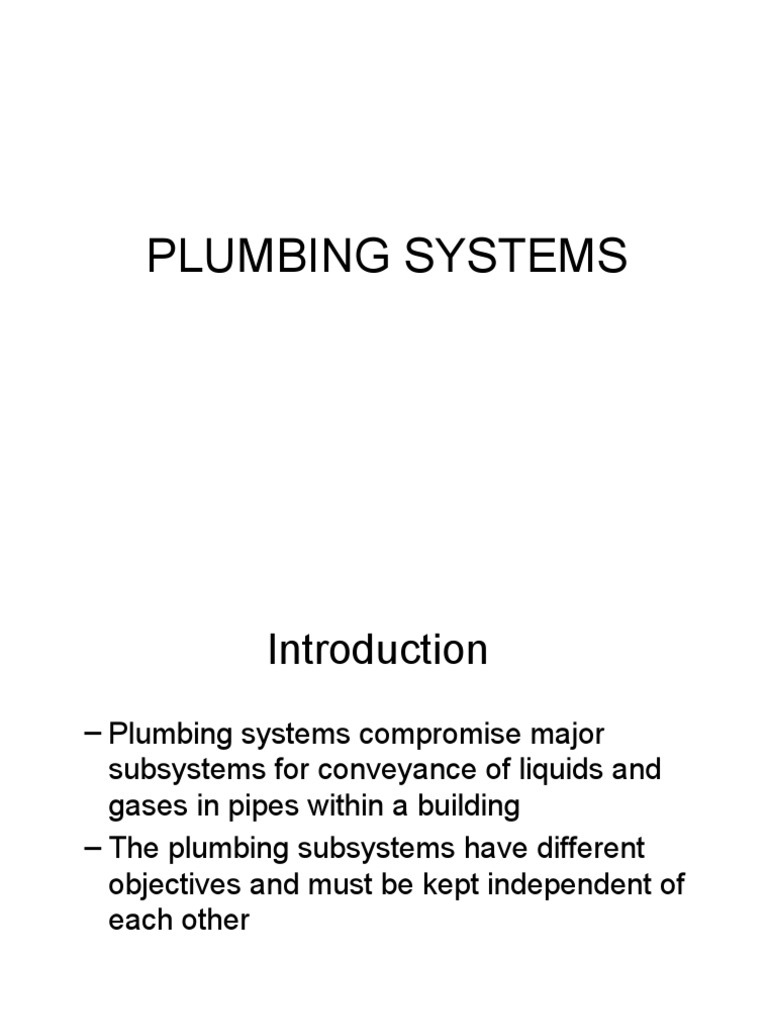 Plumbing Systems | PDF | Water Heating | Plumbing