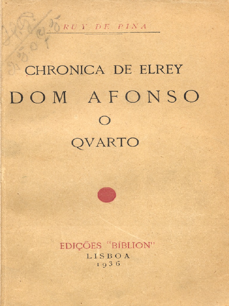 Rui de Pina-Crónica D Afonso IV | PDF | Portugal | Nobreza