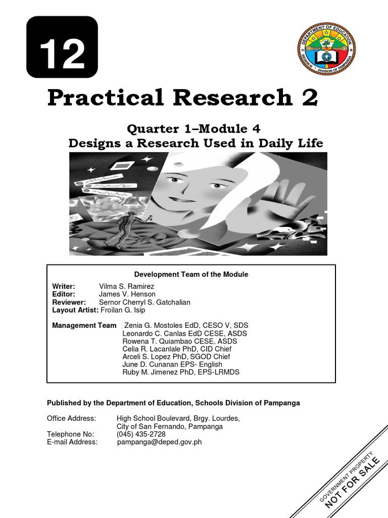 MODULE4-Designs A Research Used in Daily Life | PDF | Experiment | Sampling (Statistics)