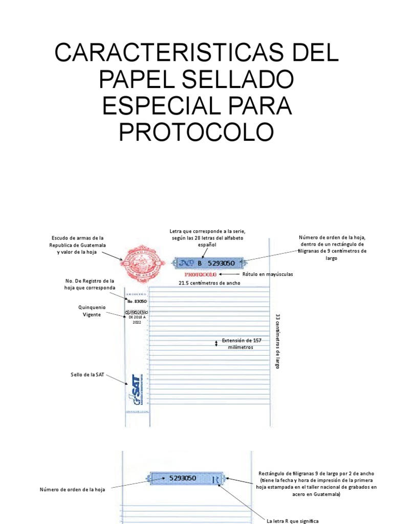 NOTARIADO 2 CLASE 1características Hoja Papel Protocolo | PDF | Gobierno | Justicia