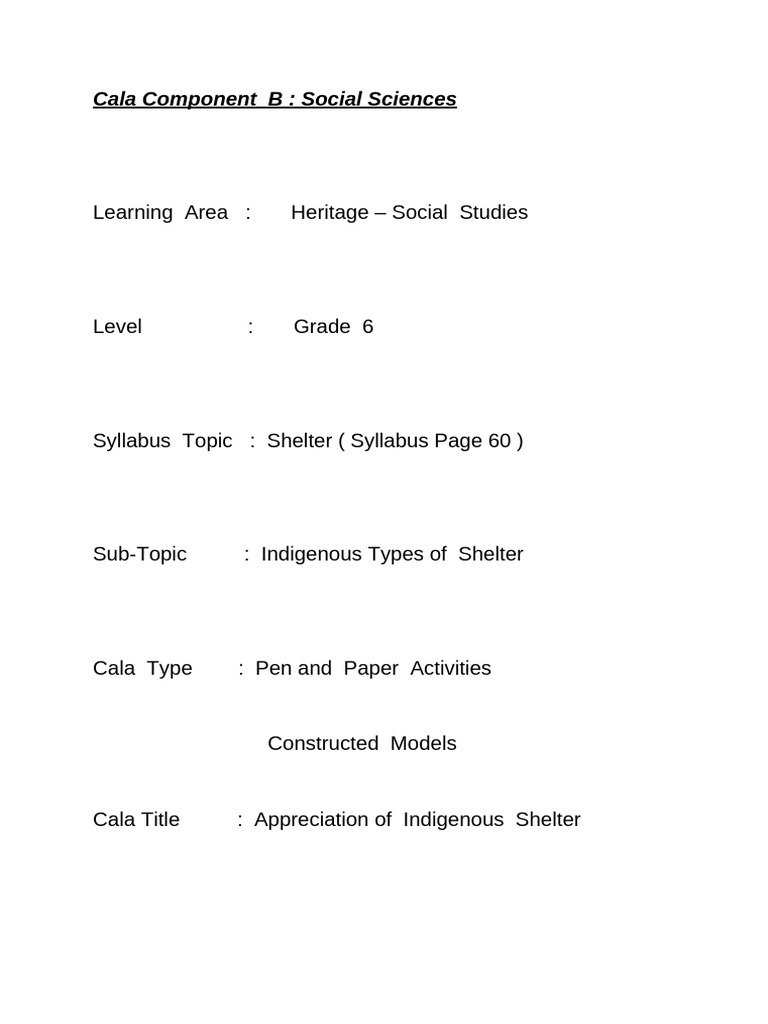 Cala Component B | PDF