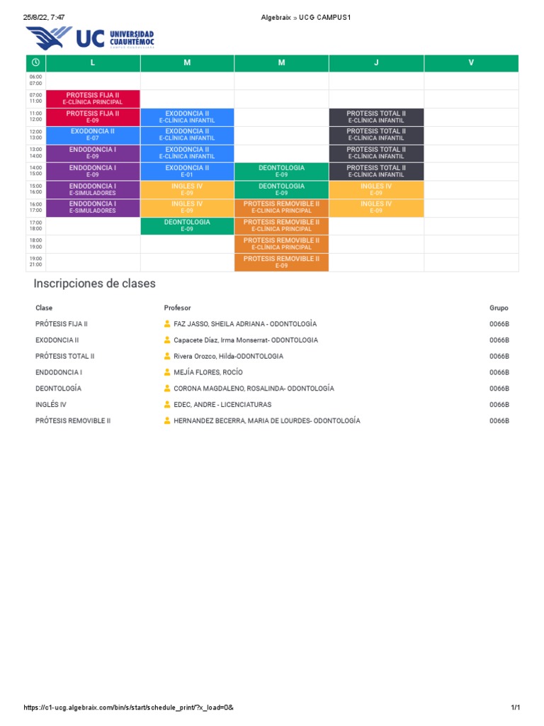 Algebraix UCG CAMPUS1 | PDF
