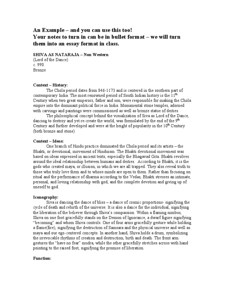 An Example - and You Can Use This Too! Your Notes To Turn in Can Be in ...