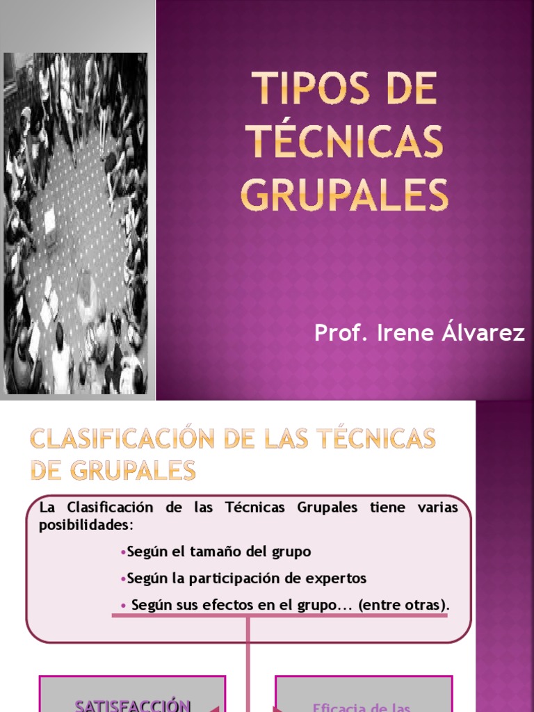 Tipos de Técnicas Grupales | PDF