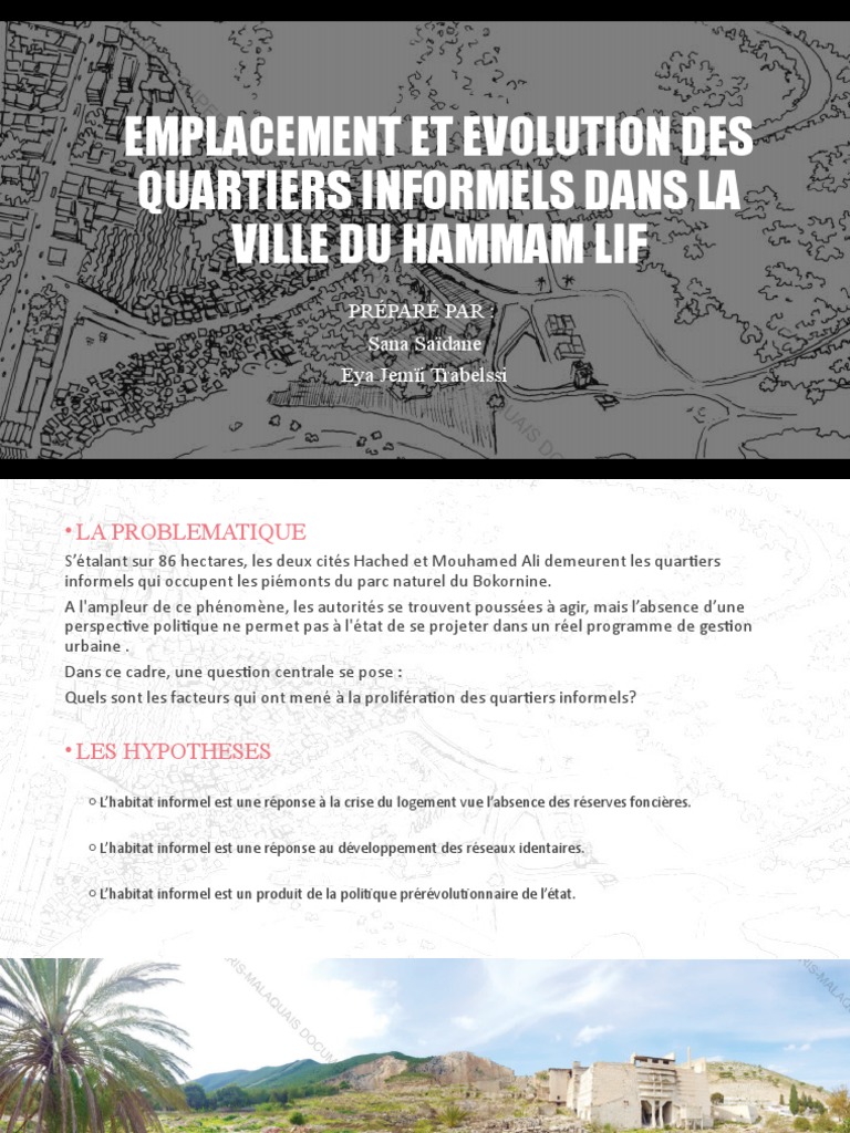 Quartiers Informels à Hammam Lif | PDF | Logement | Tunis