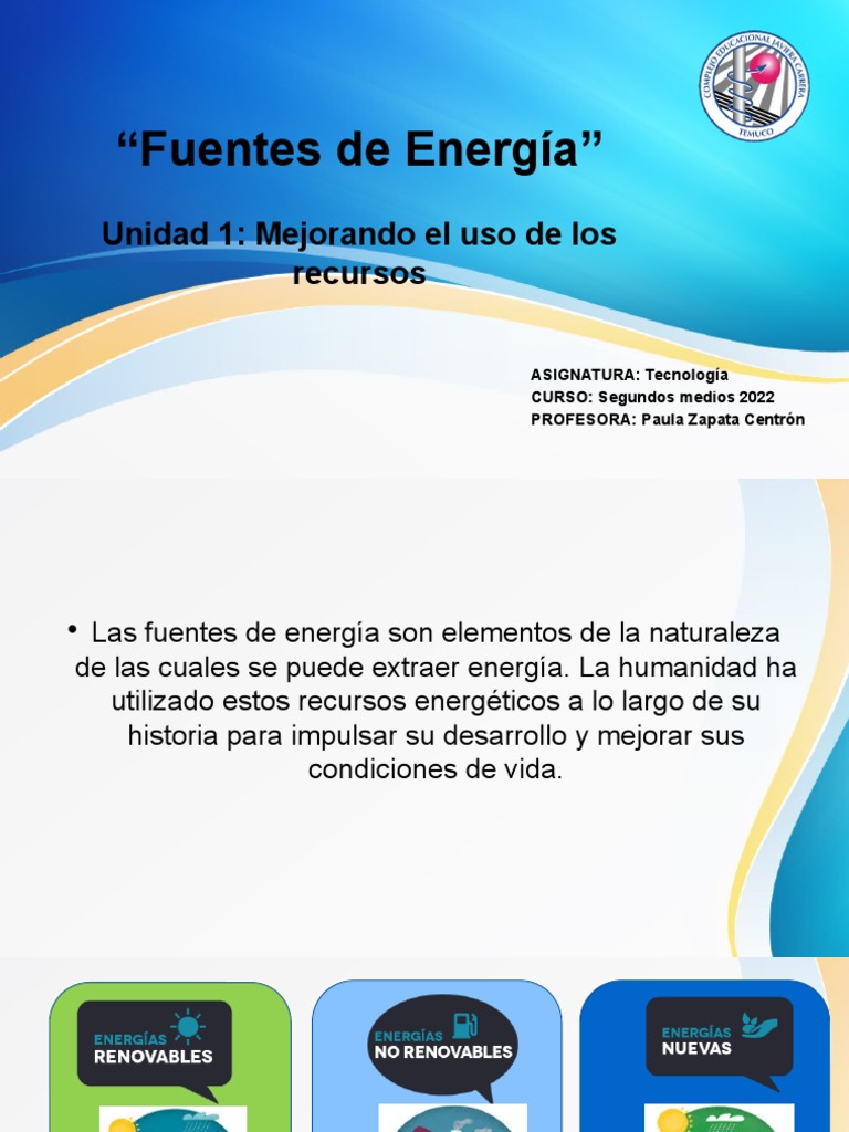 Fuentes de Energía | PDF