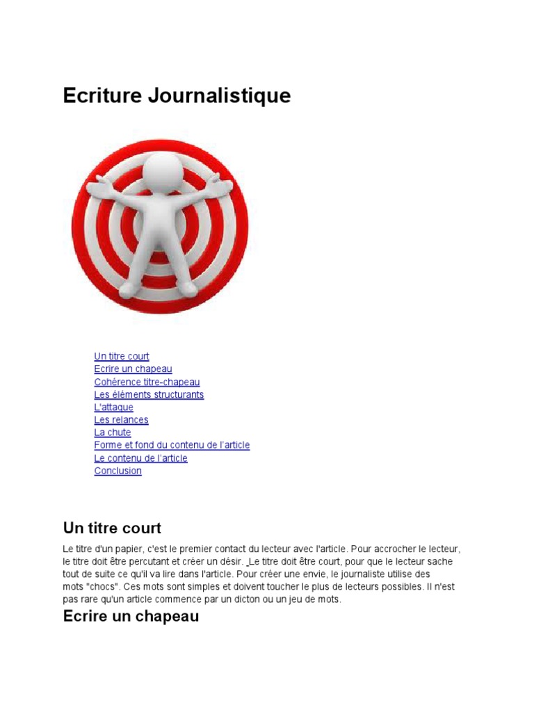 Guide de l'écriture journalistique | PDF | Lecture (Processus ...