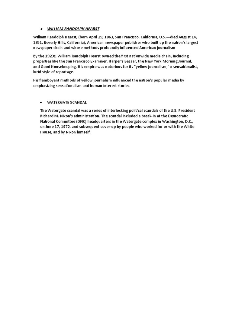 William Randolph Hearst | PDF | Politics | Travel