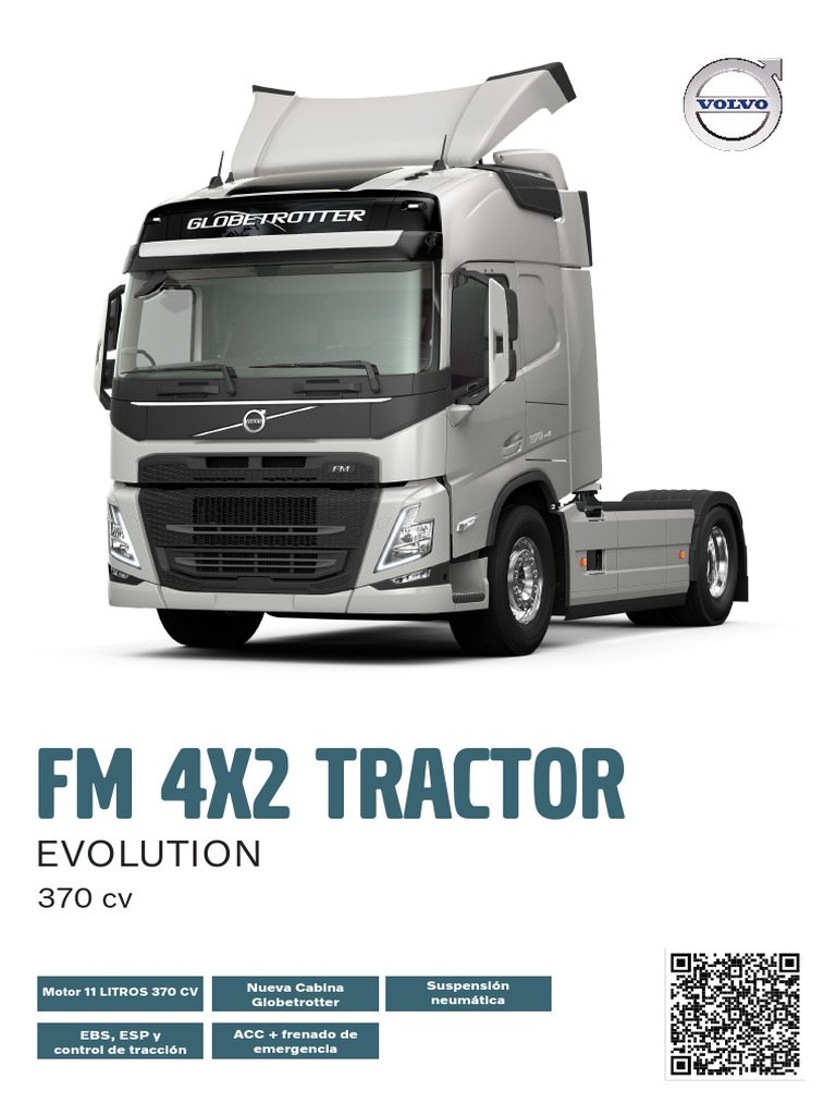 Ficha Técnica Volvo FM 370 4X2T | PDF | Eje | Ingeniería de Transporte