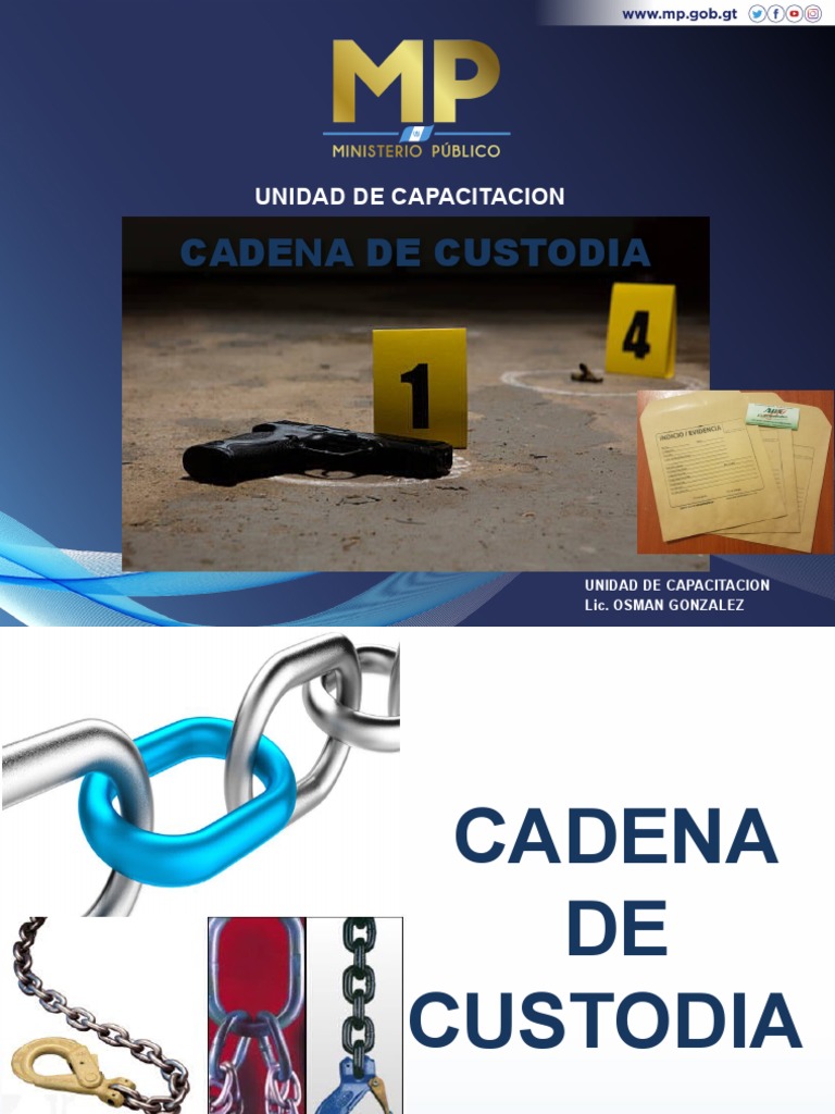 Cadena de Custodia | PDF | Ley común | Ley Pública