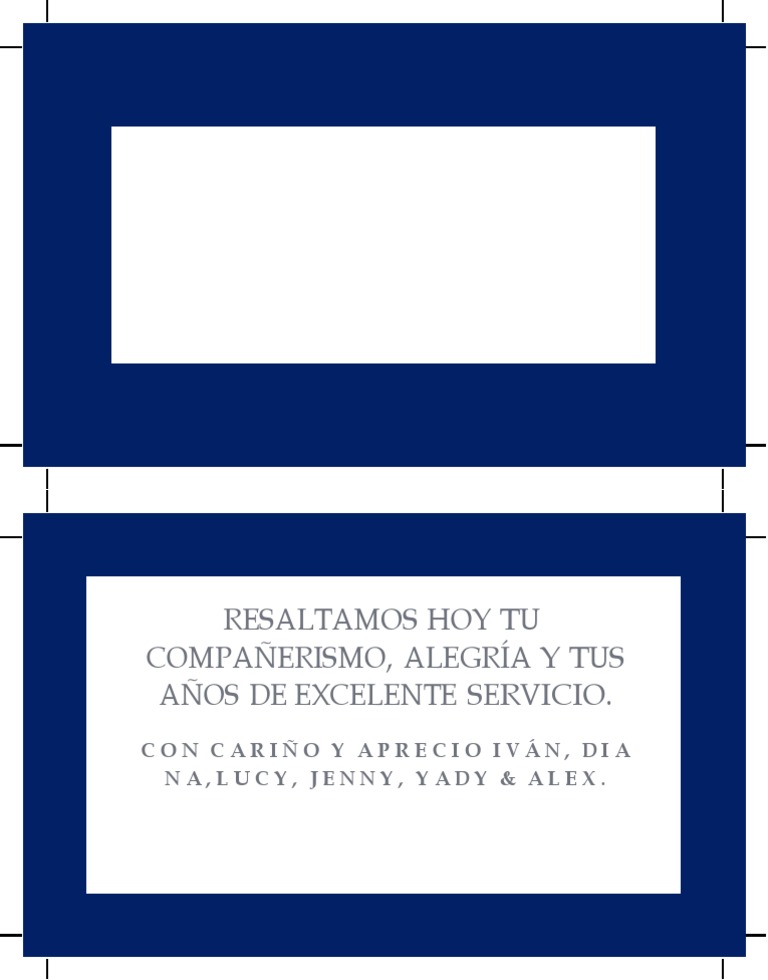 Tarjeta Con Bordes | PDF