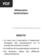 COURS L1 Metazoaire | PDF | Anatomie | Biologie