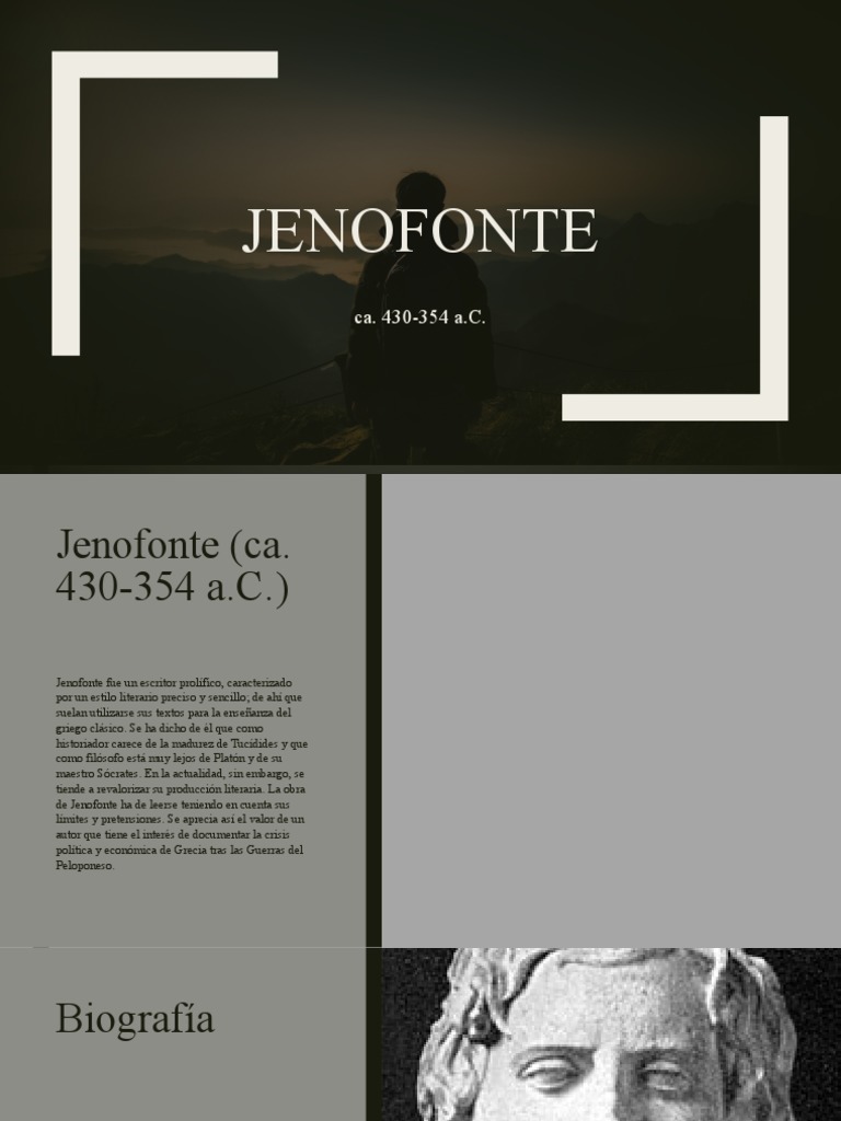 Jenofonte Filosofo | PDF | Antiguedad clasica | Antigua Grecia