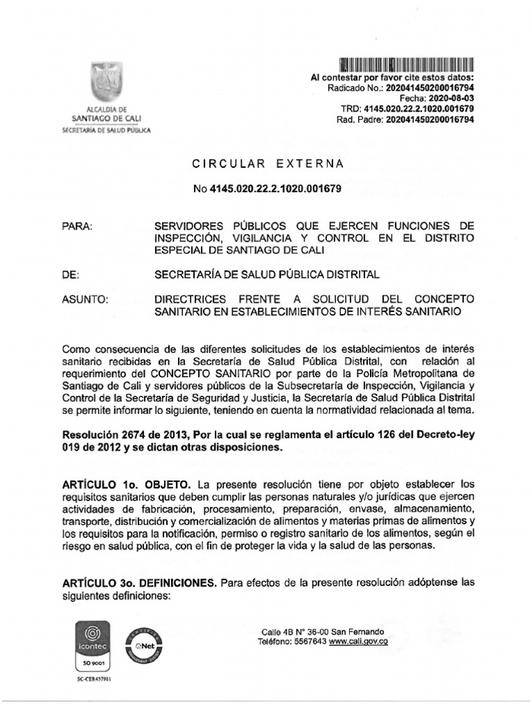 Circular Externa No 4145.020.22.2.1020.001679 | PDF