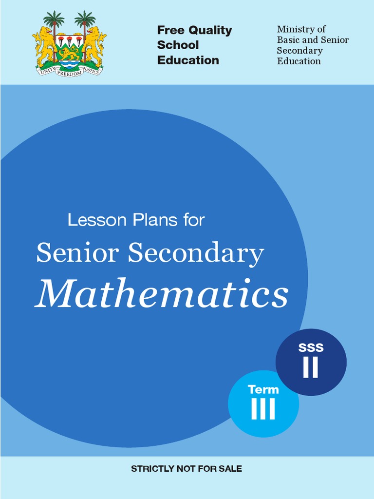 Maths SSS2 Term 3 | PDF | Trigonometric Functions | Trigonometry
