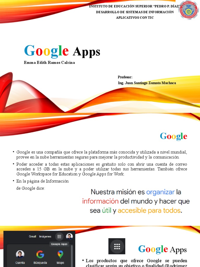 Google Apps - Emma Edith Ramos Calcina | PDF | Software de la ...