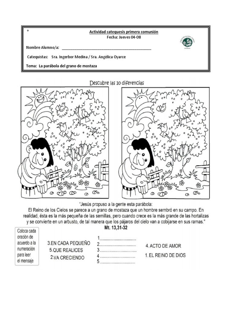 La Parábola Del Grano de Mostaza 23-7 | PDF