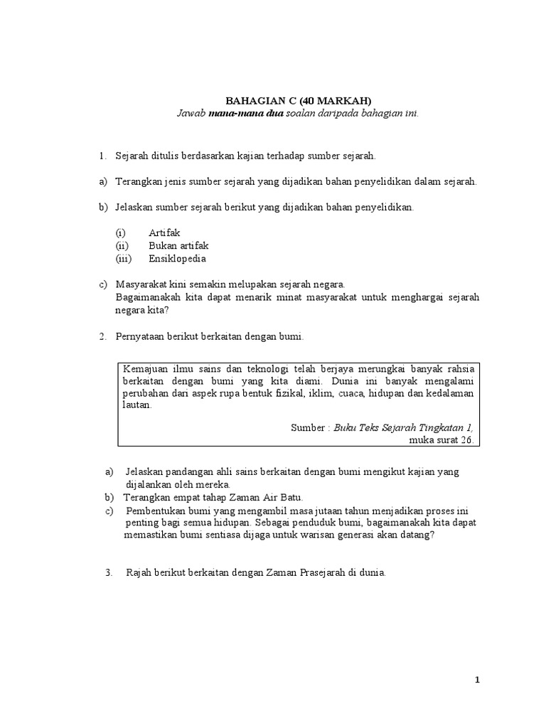 Bahagian C Pdf