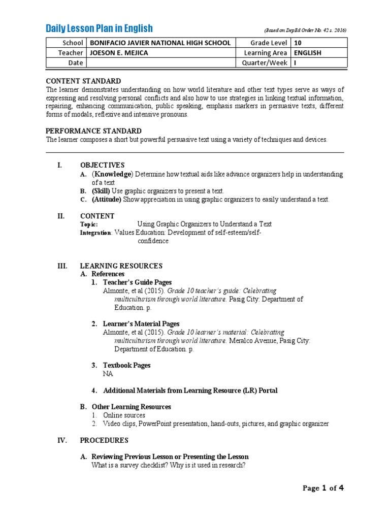Orpheus - Determine how textual aids like advance organizers help in ...