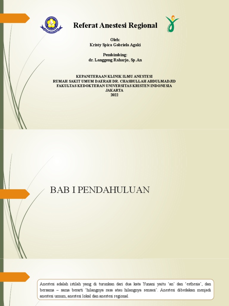 Referat Anestesi | PDF