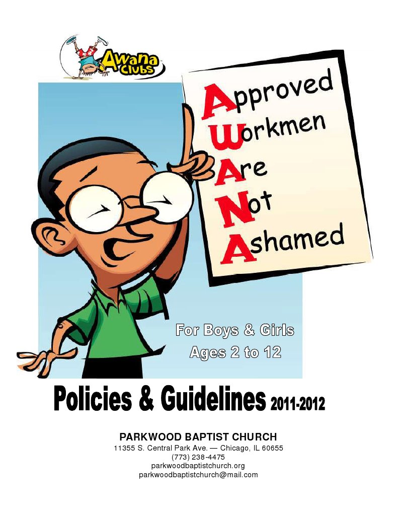 AWANA Program Guide at Parkwood | PDF | Pledge Of Allegiance | Jesus