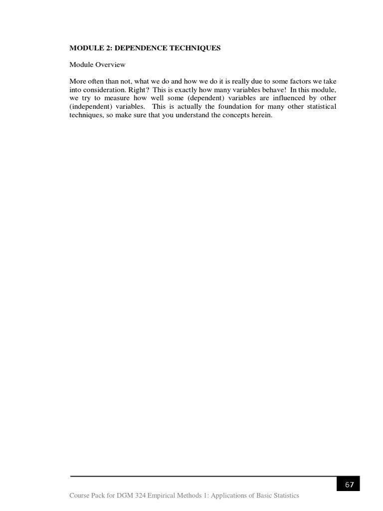 Understanding the Foundations: An Introduction to the Classical Linear Regression Model and ...