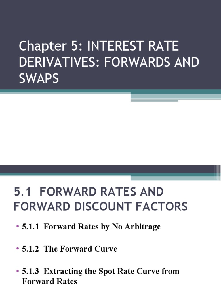 Chapter 5: INTEREST RATE Derivatives: Forwards and Swaps | Download ...