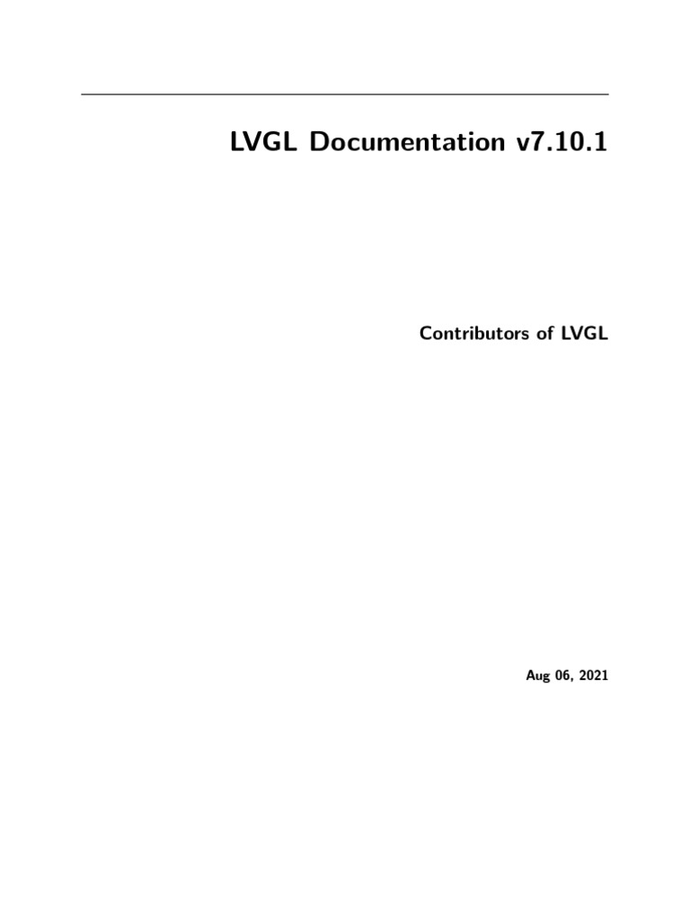LVGL v7 | PDF | Computer Science | Information Age