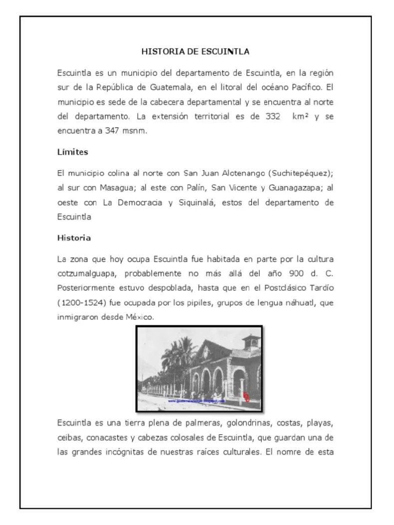 Historia de Escuintla | PDF