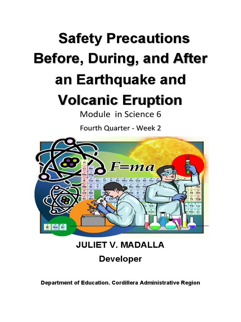 Sci6 - Q4 - M2 - Safety Precautions - Madalla - Mt. Prov. Final | PDF ...