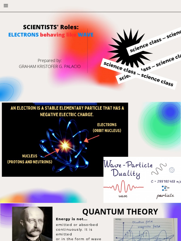 Electron As Waves | PDF | Electron | Photon