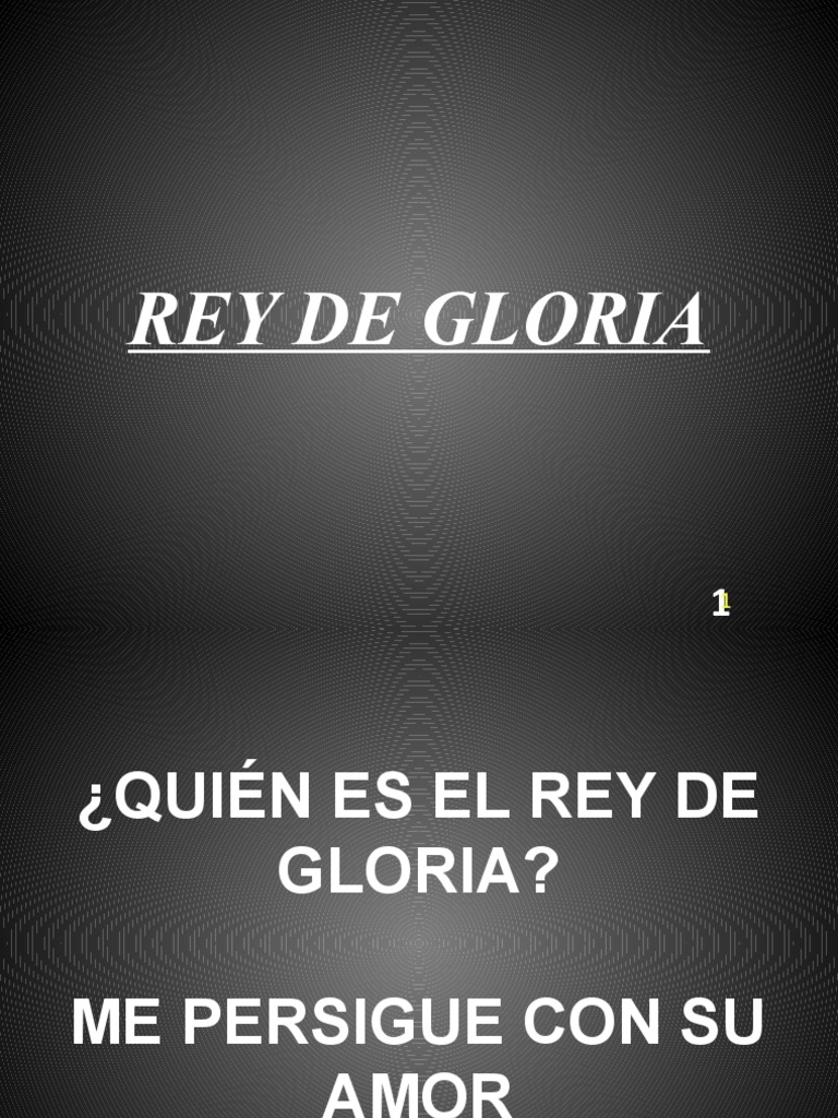 Rey de Gloria | PDF | Cristo (título) | Jesús