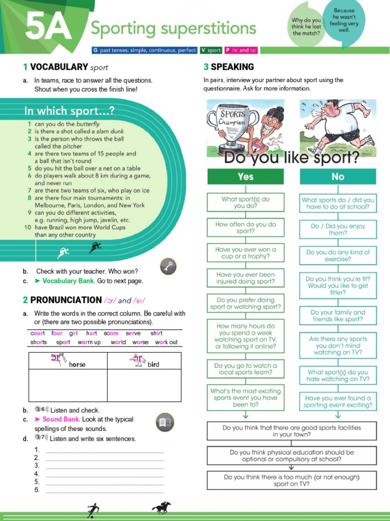 Preparing to Compete: A Guide to Sports Vocabulary, Pronunciation ...