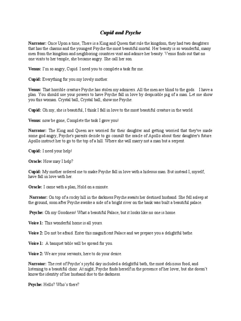 Cupid and Psyche | PDF | Cupid | Mythology