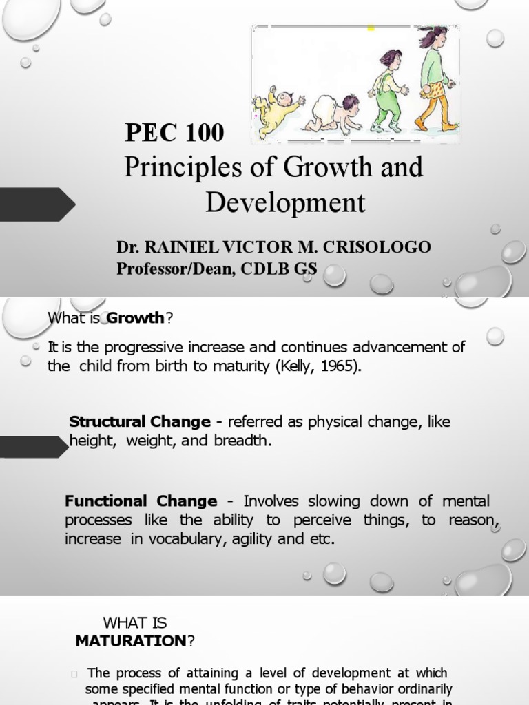PEC 100 Lecture 1 Learners' Growth and Development | PDF | Fetus ...