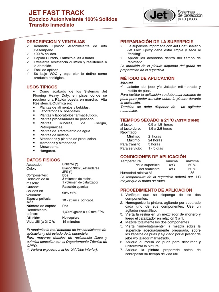 Jet Fast Track | PDF | Química