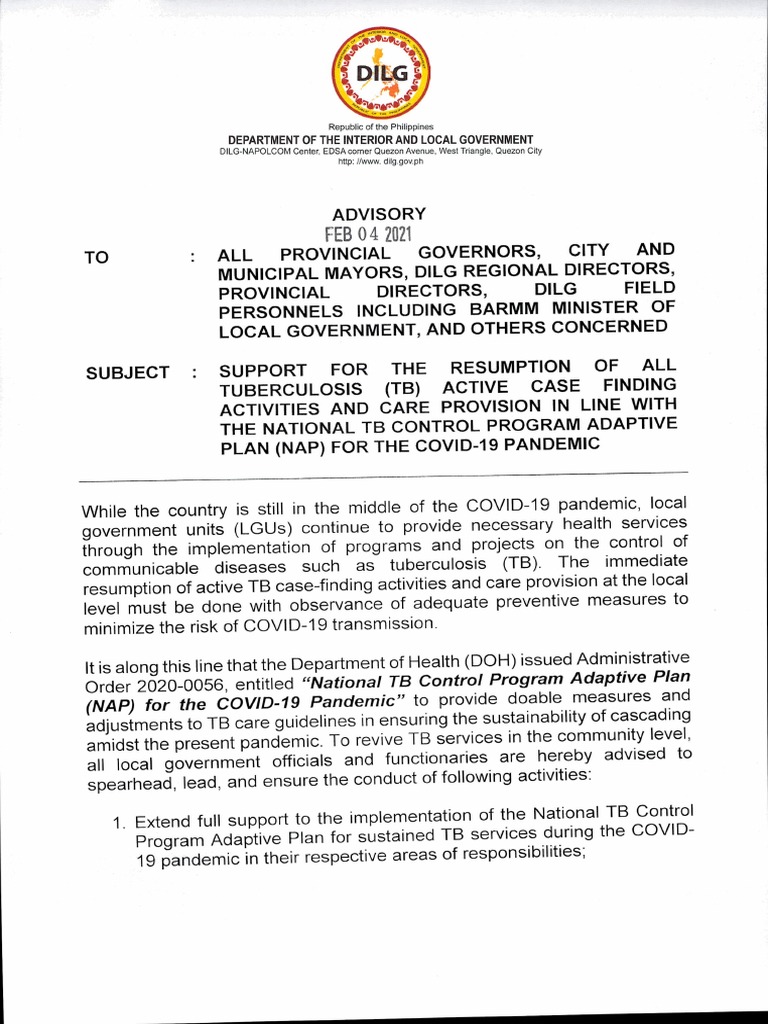 Dilg Advisory | PDF