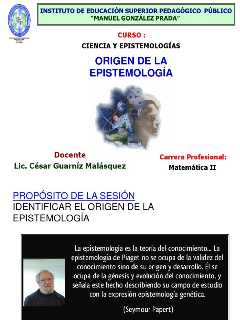 Origen de La Epistemología | PDF | Conocimiento | Verdad