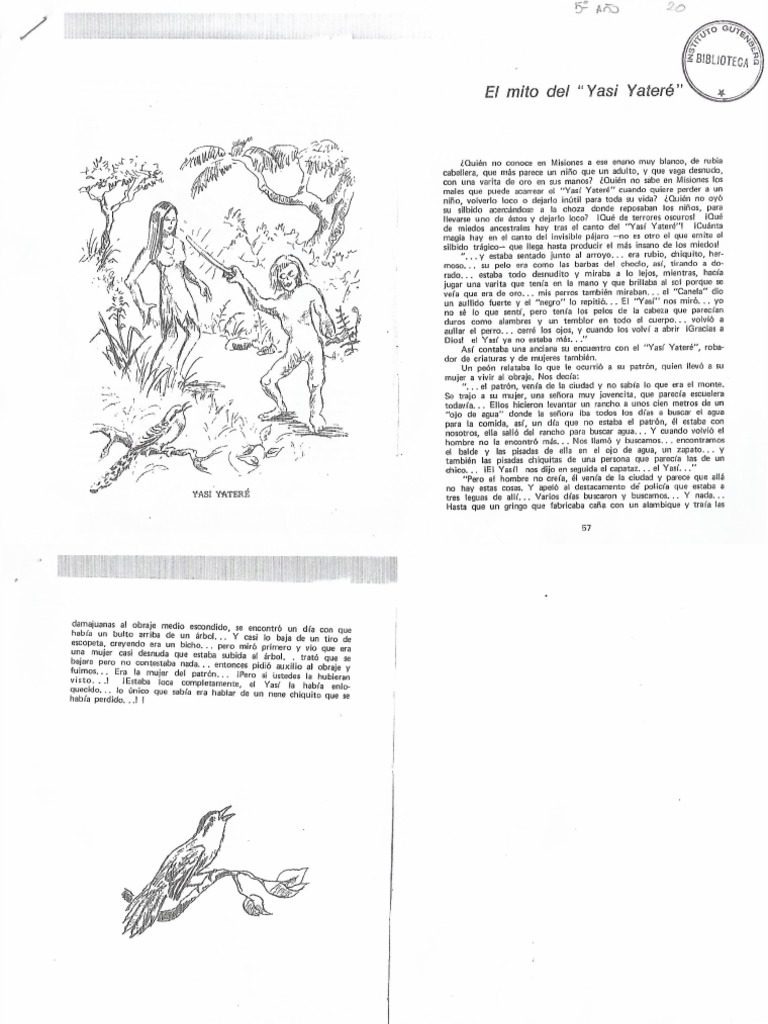 Leyenda Del Yasi Yateré | PDF