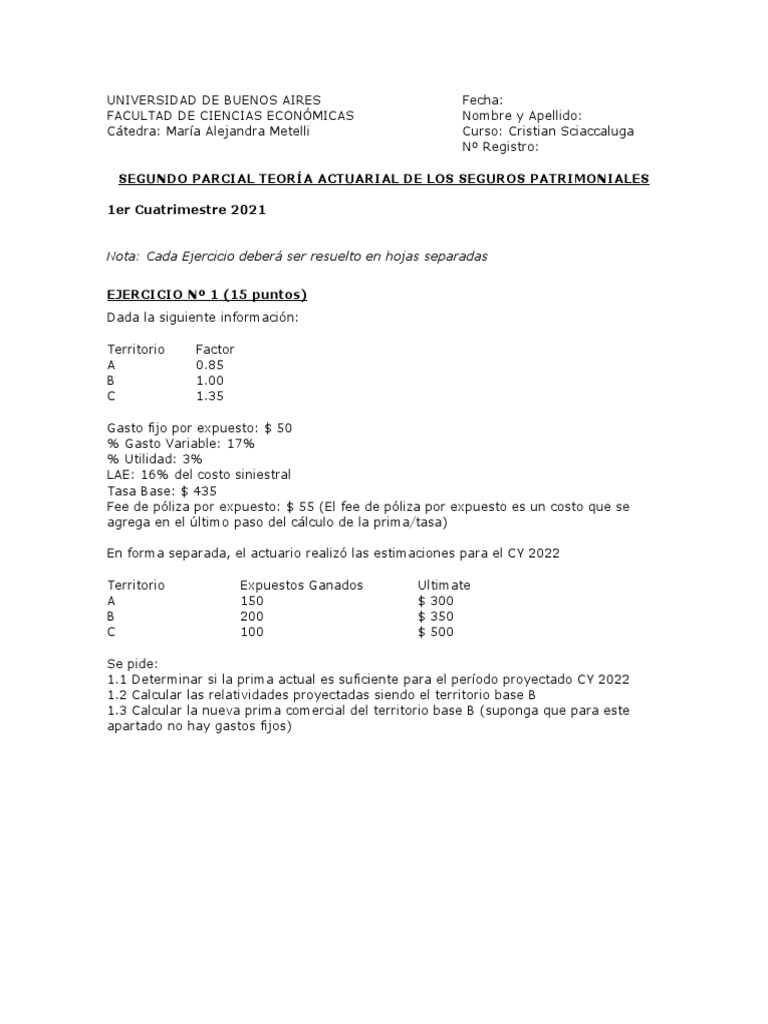Análisis actuarial de seguros patrimoniales y técnicos | PDF | Gobierno corporativo | Derecho ...