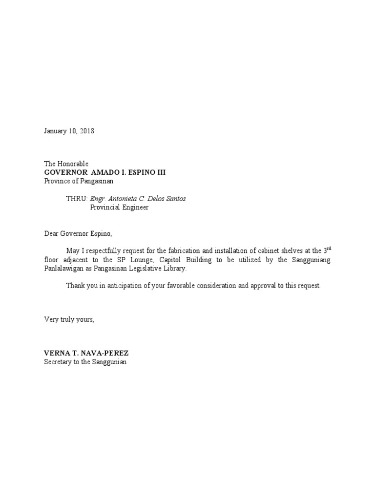 Government Correspondence Requests | PDF