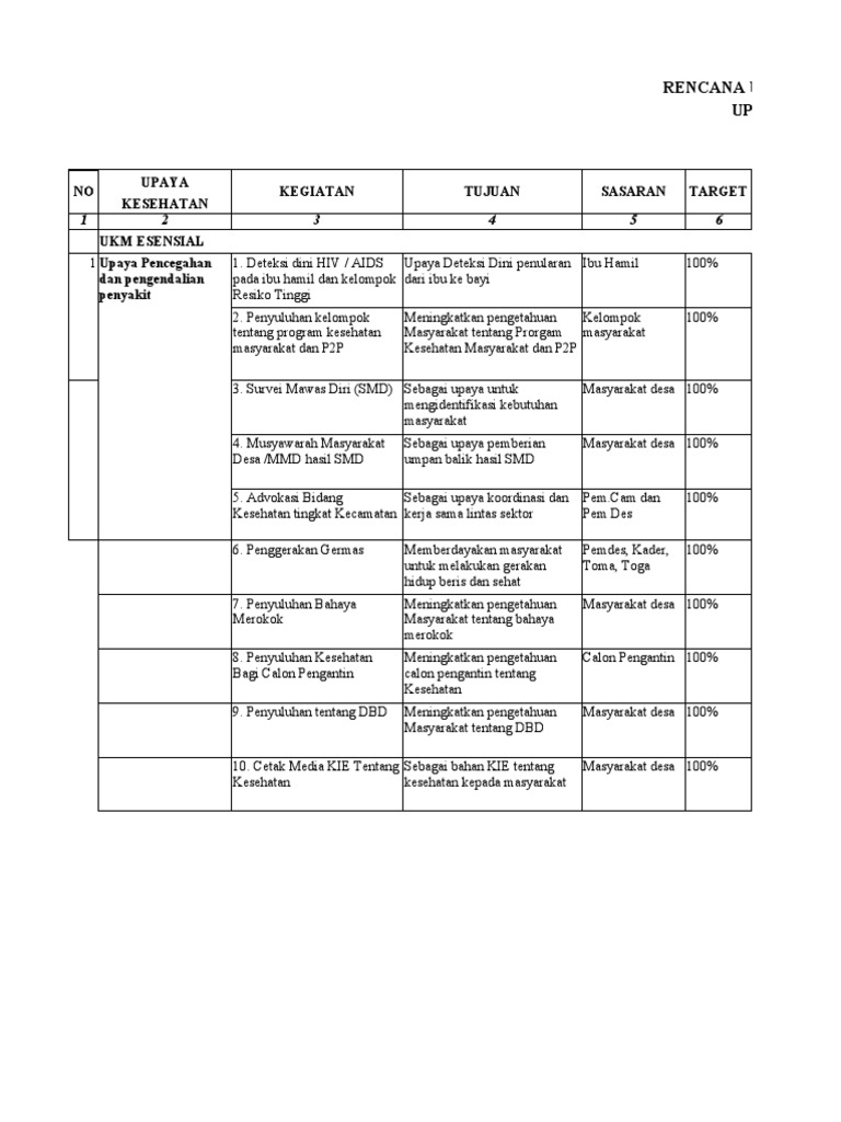 Ruk - RPK Promkes PKM Tuanggeo 2023 | PDF