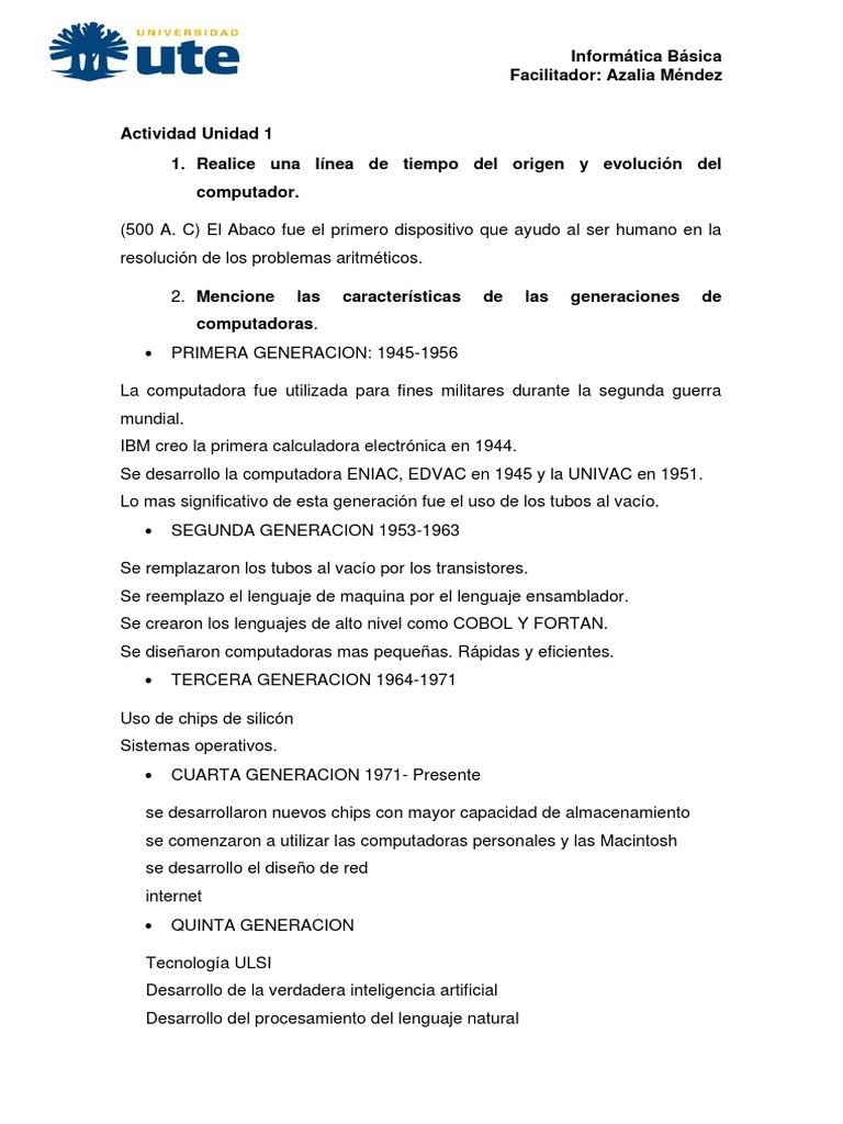 Melo Sanchez-Donerys Carolina - Origen y Parte de Computador | PDF ...