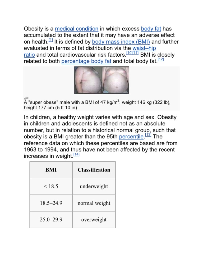 Obesity | PDF