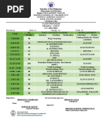 Teachers Class Program SY 2025 2026 | PDF