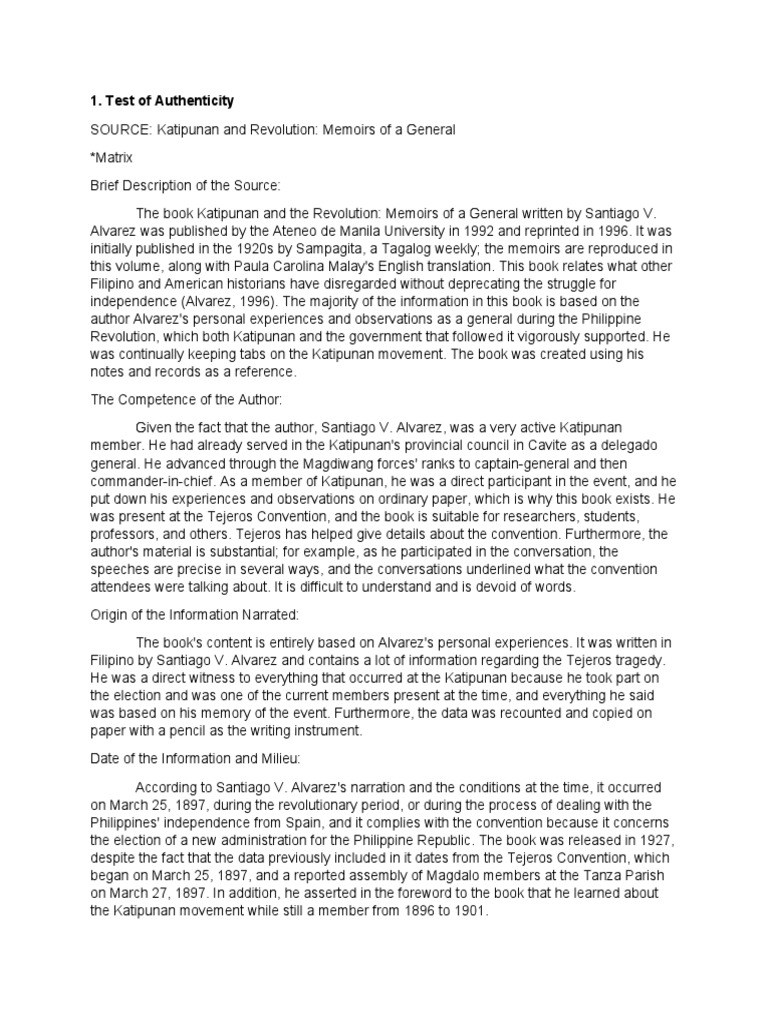 Test of Authenticity | PDF | Philippines