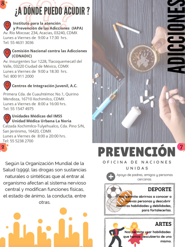 Folleto - Adicciones | PDF | Drogas | Heroína