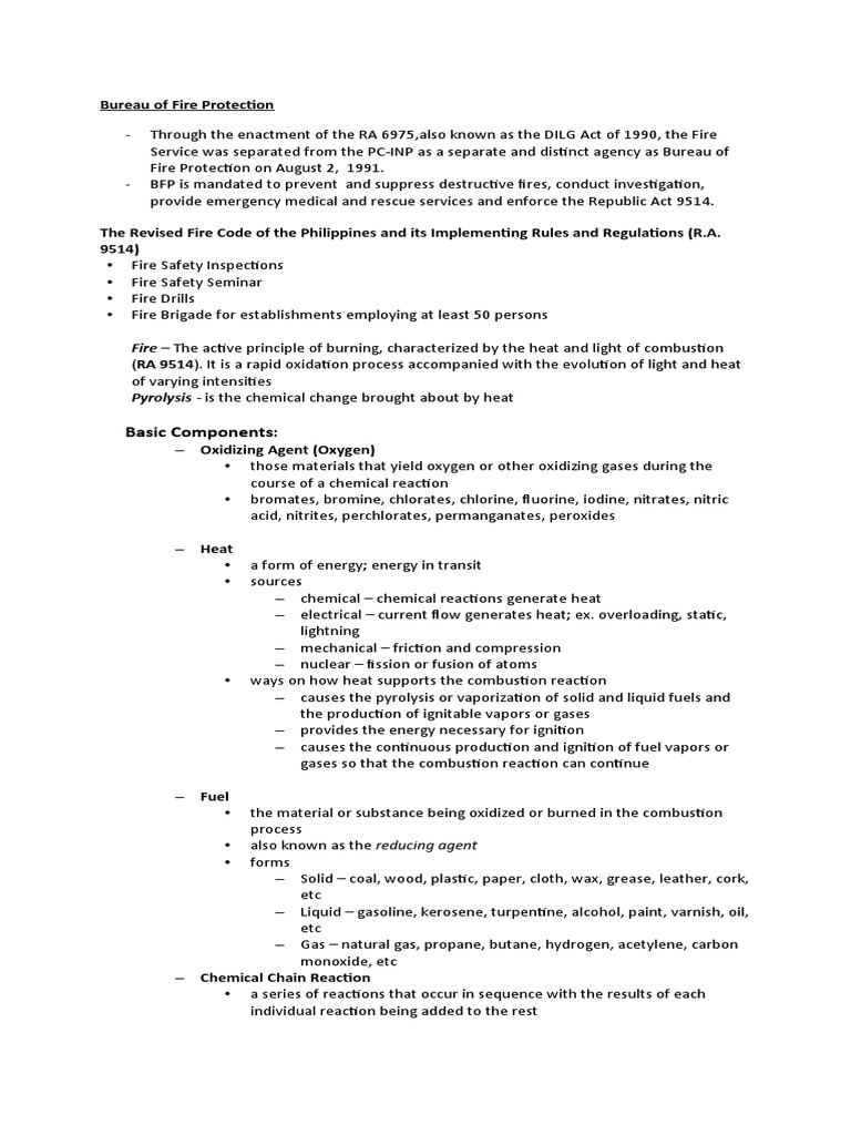 3.BFP Basic | PDF | Combustion | Fires