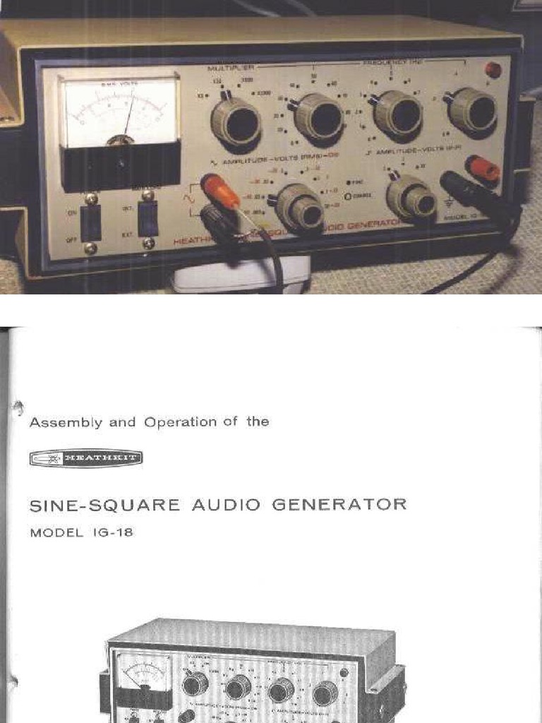 Heathkit Ig-18 Sine Square Audio Generator | PDF